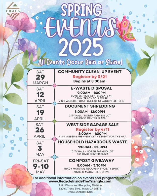 Spring cleaning: new community clean-up and recycling events in Tracy ...
